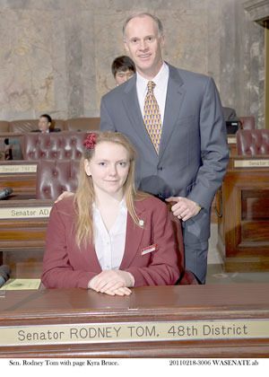 Bellevue student serves as page in Olympia | Bellevue Reporter