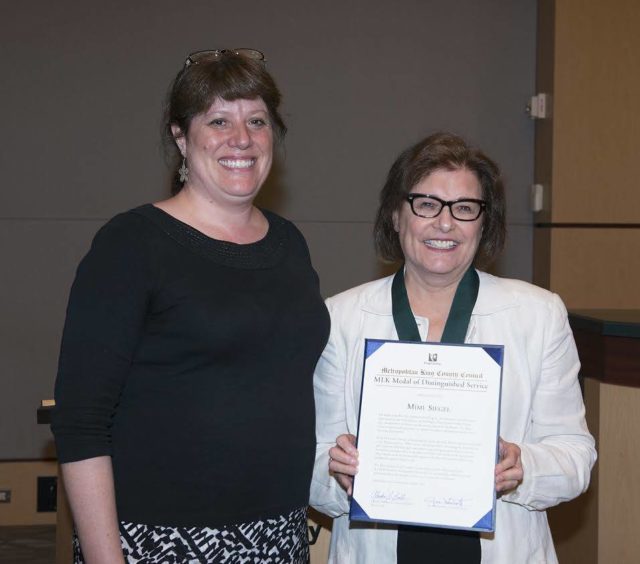 Mimi Siegel awarded for decades of leadership at Kindering | Bellevue ...