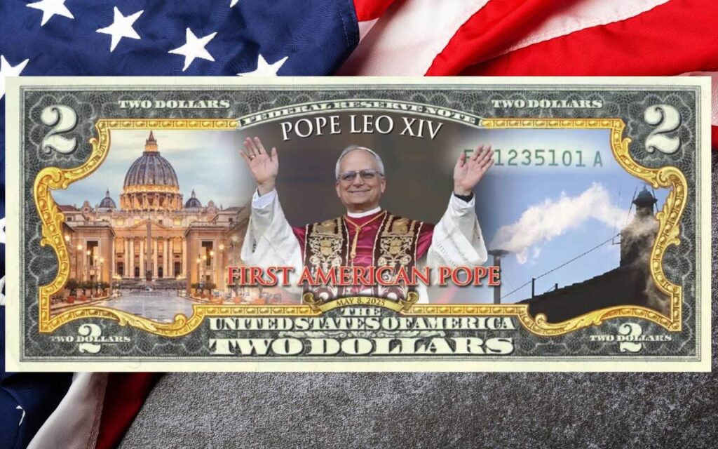 First American Pope $2 Bill Honors Historic Election of Pope Leo XIV ...